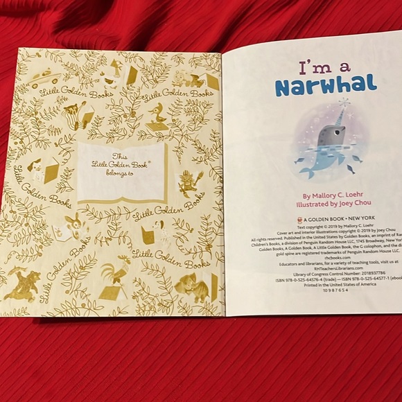 Other | A Little Golden Book Im A Narwhal By Mallory C Loehr ...